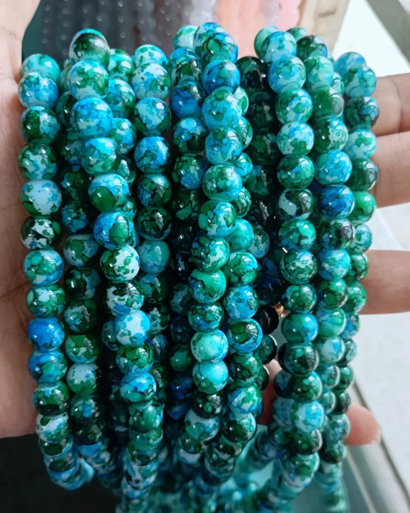 Green Marble Beads - akka own style